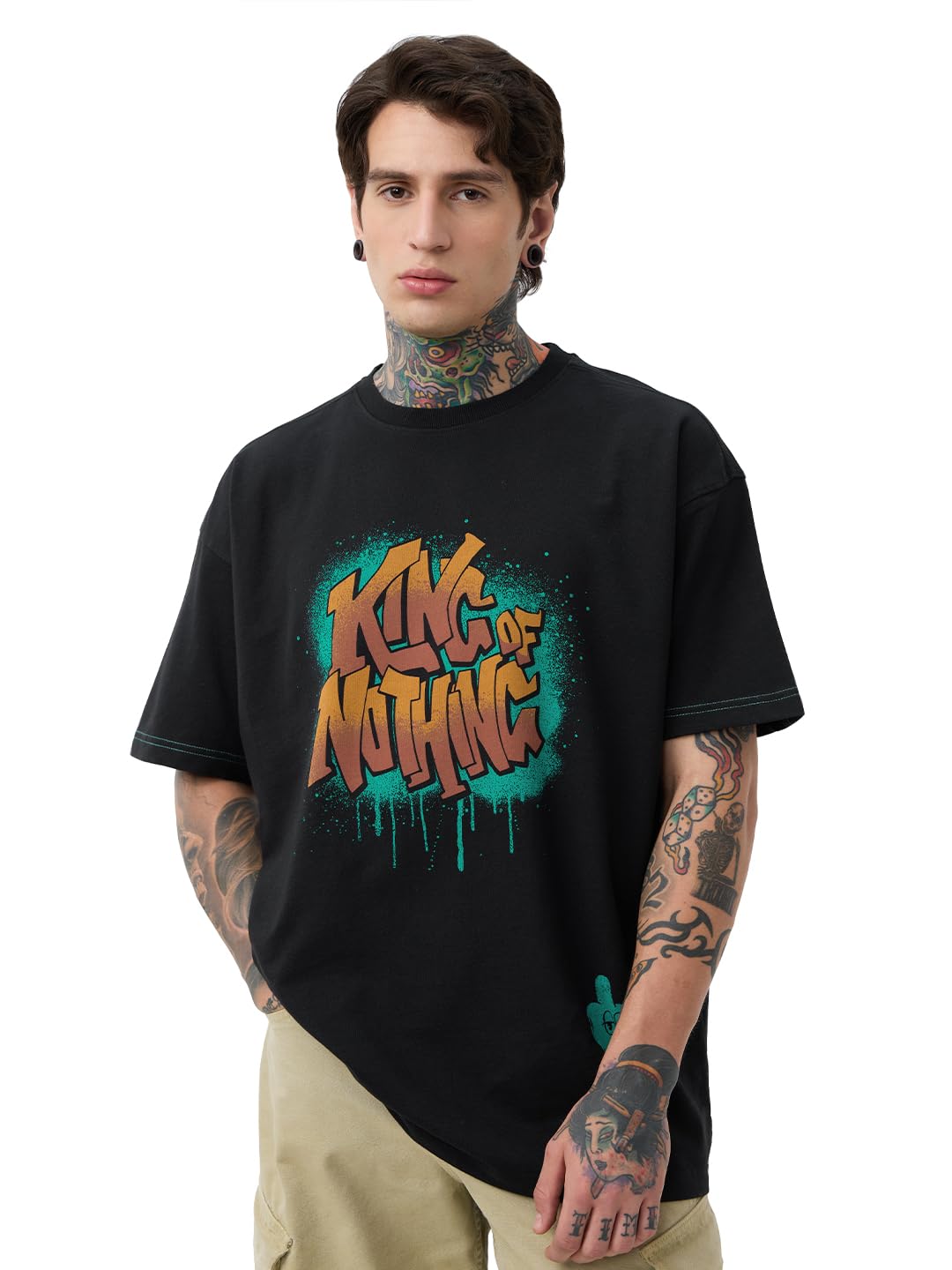 The Souled Store King of Nothing Men and Boys Short Sleeves Round Neck ...