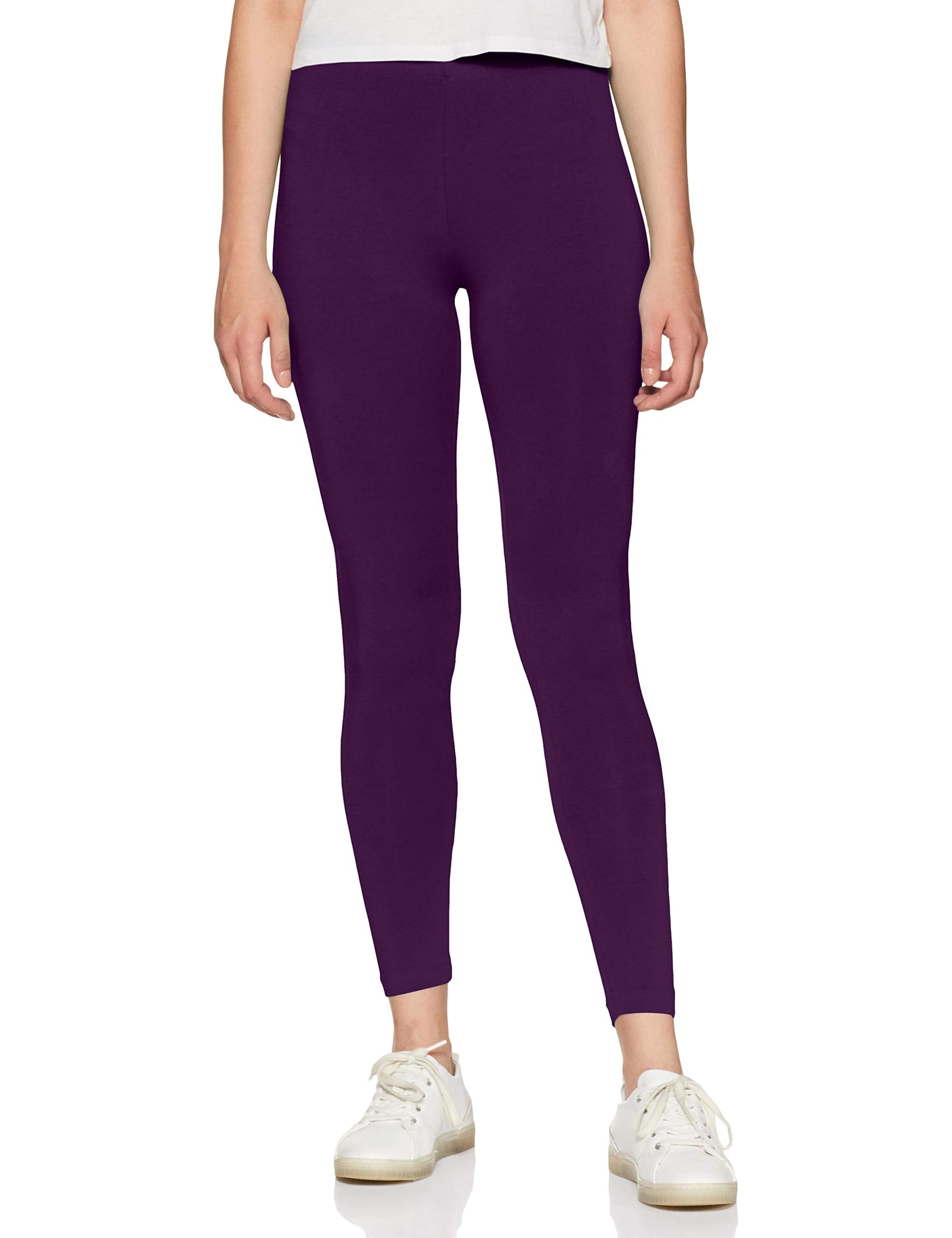 Rupa Women Mid Rise Softline 4D Cotton Stretch Comfort Leggings All ...