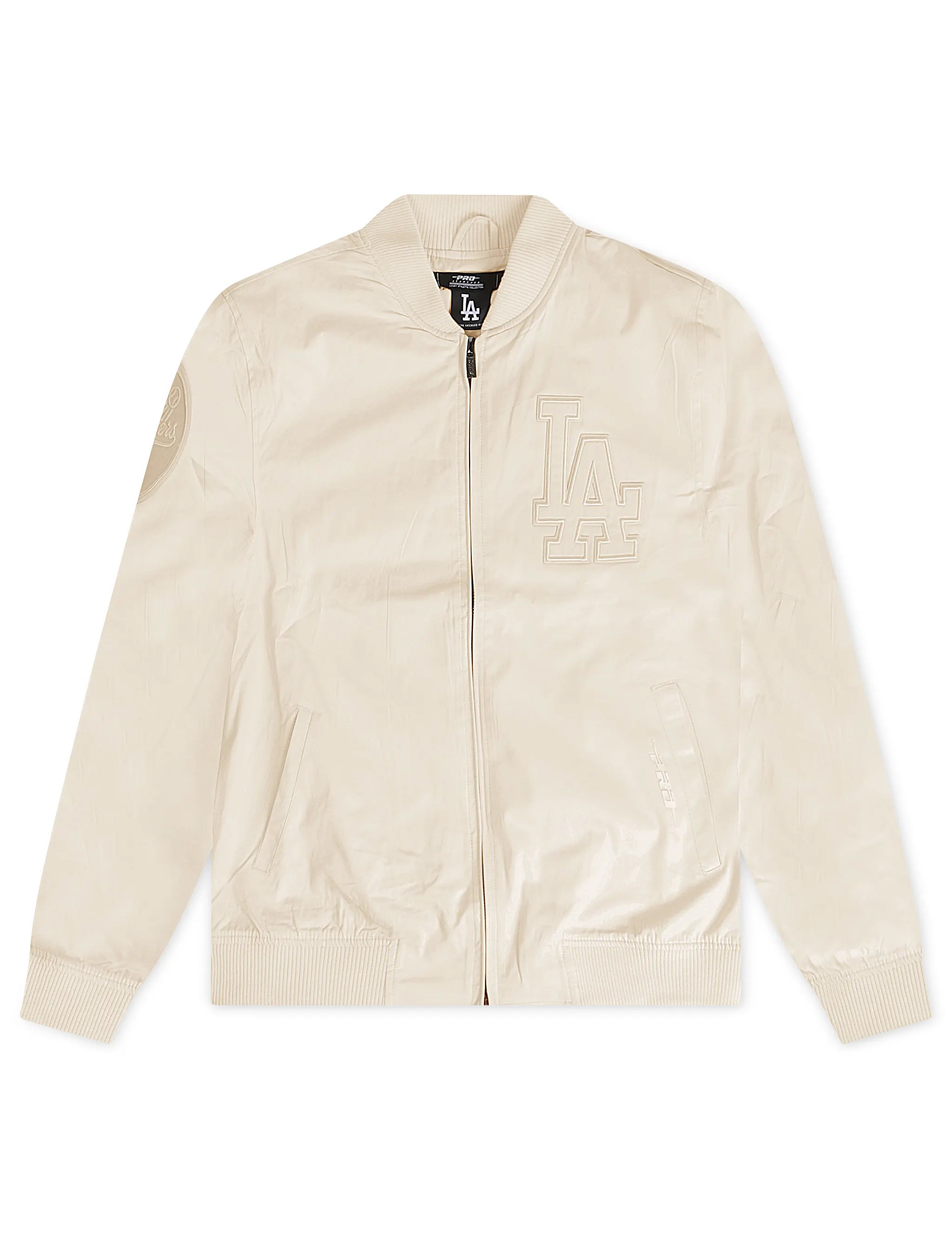 Pro Standard Los Angeles Dodgers Neutral Twill Jacket - Eggshell ...